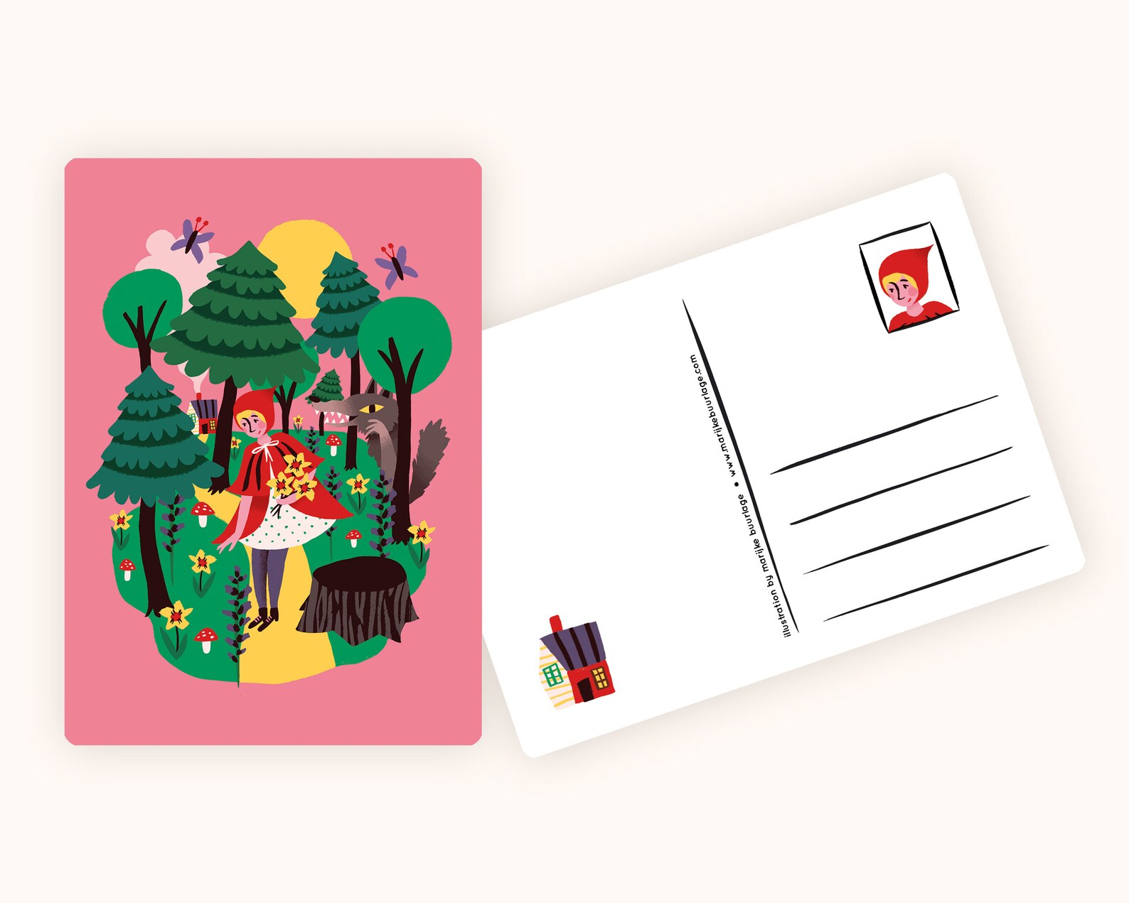 Postcards Multi-pack 'fairytale' 3x Greeting Card / - Etsy