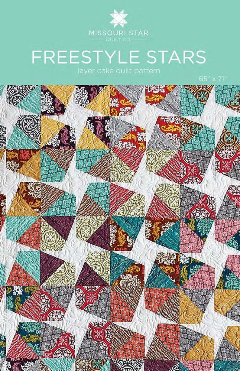 Digital Download Freestyle Stars Quilt Pattern by MSQC for MSQC - Etsy