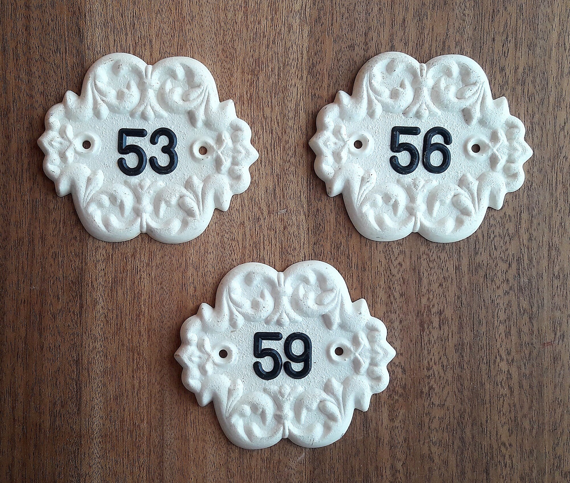 Home & Living Vintage plastic door number sign 54 address soviet retro ...