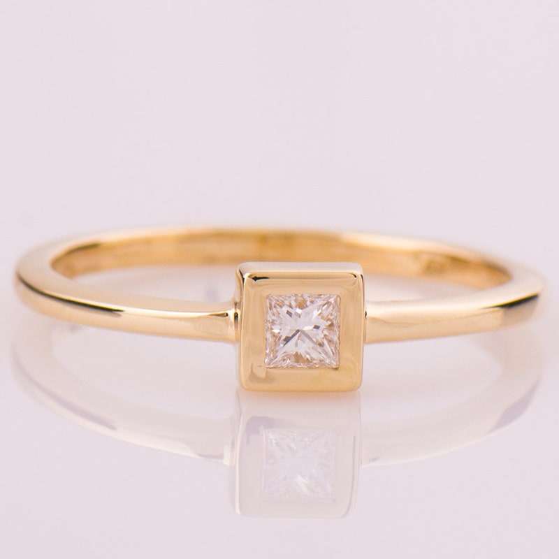 Simple Diamond Ring - Etsy