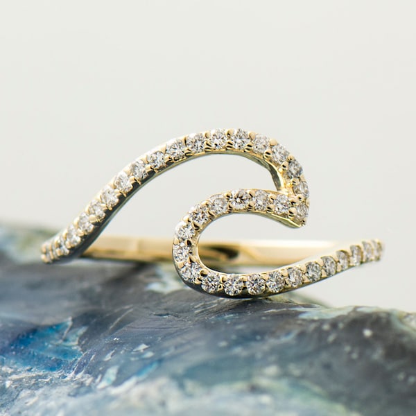Wave Ring - Etsy