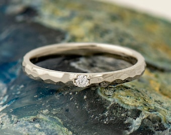 Hammered Gold Ring - Etsy