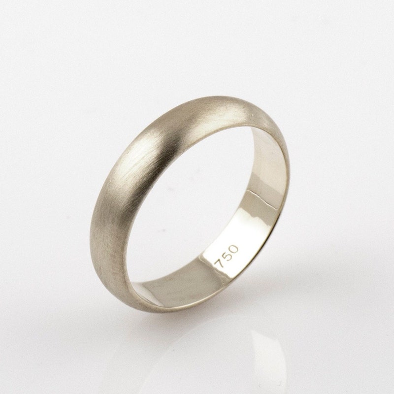 Matte Wedding Ring - Etsy UK