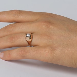 Volcano 1 18K Rose Gold Engagement Ring, Nature Ring, Diamond Ring ...