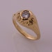 Volcano 1 18K Yellow Gold Engagement Ring, Nature Ring, Diamond Ring ...