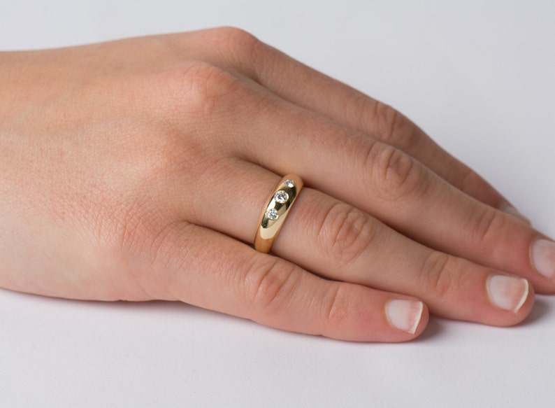 Bombe Universe Engagement Ring 18K/14K Yellow Gold Ring - Etsy