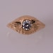 Volcano 1 18K Rose Gold Engagement Ring, Nature Ring, Diamond Ring ...