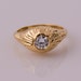 Volcano 1 18K Yellow Gold Engagement Ring, Nature Ring, Diamond Ring ...