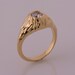 Volcano 1 18K Yellow Gold Engagement Ring, Nature Ring, Diamond Ring ...