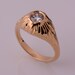 Volcano 1 18K Rose Gold Engagement Ring, Nature Ring, Diamond Ring ...