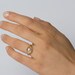 Volcano 1 18K Yellow Gold Engagement Ring, Nature Ring, Diamond Ring ...