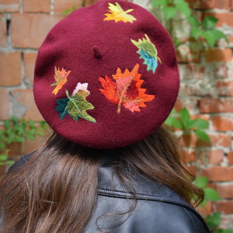 Felt Beret - Etsy