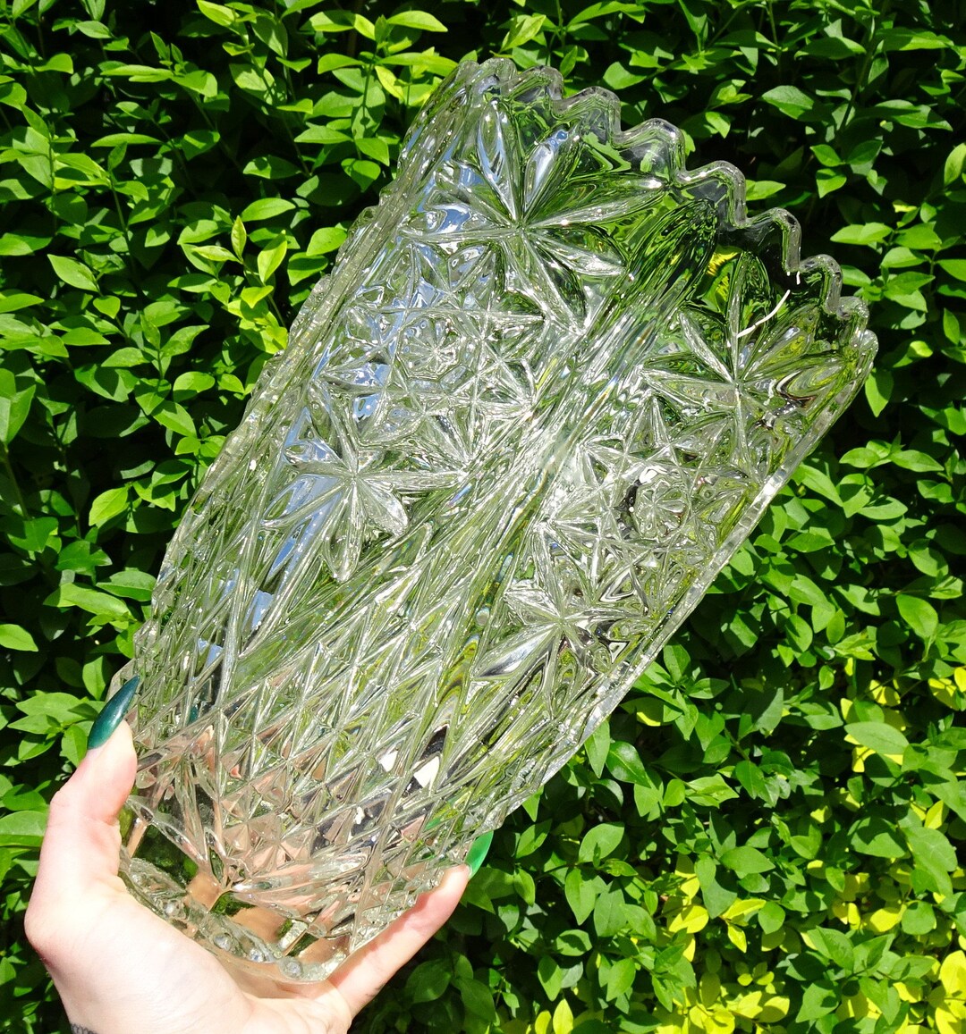 Extra Large Cut Glass Vase / Pot 2.848kg 25cm Tall - Etsy