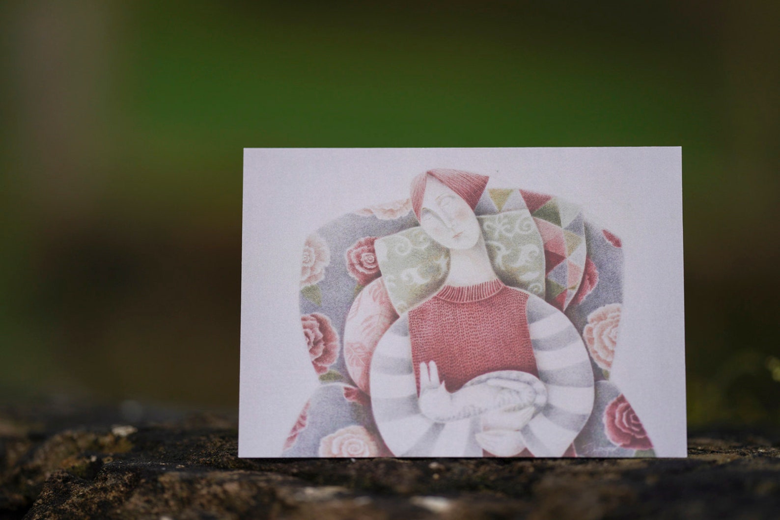Catnap 2, Art Card of Original Coloured Pencil Drawing - Etsy