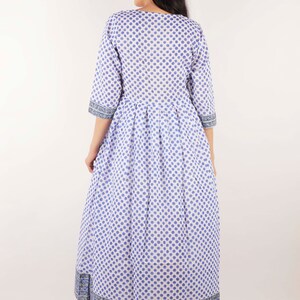 Block Print Dress, Hand Block Printed Dress, Indian Cotton Dress ...