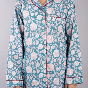 Pyjamas Set for Women Nightwear, Block Printed Nightwear, 100% Cotton ...