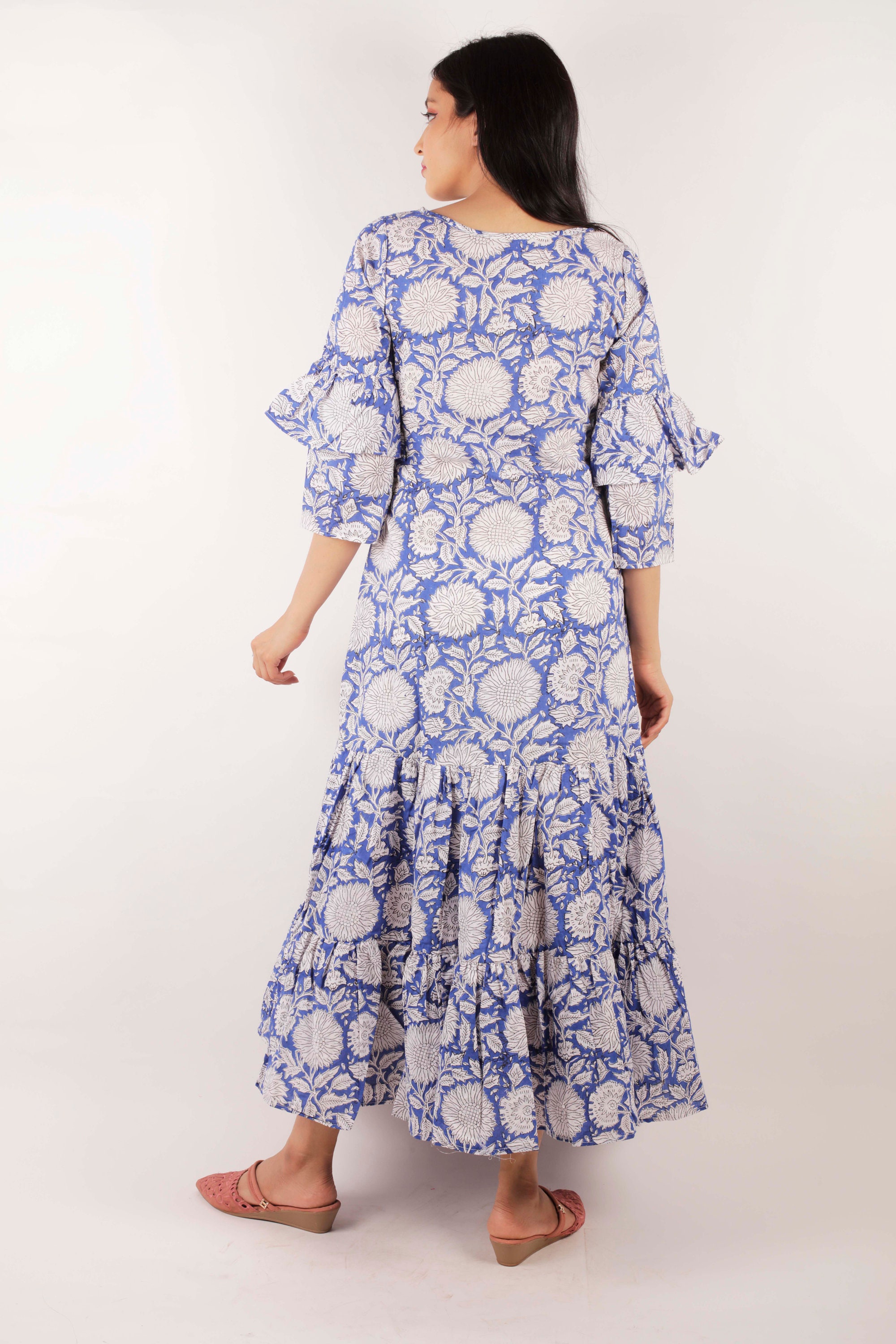 Block Print Dress Hand Block Printed Dress Indian Cotton - Etsy