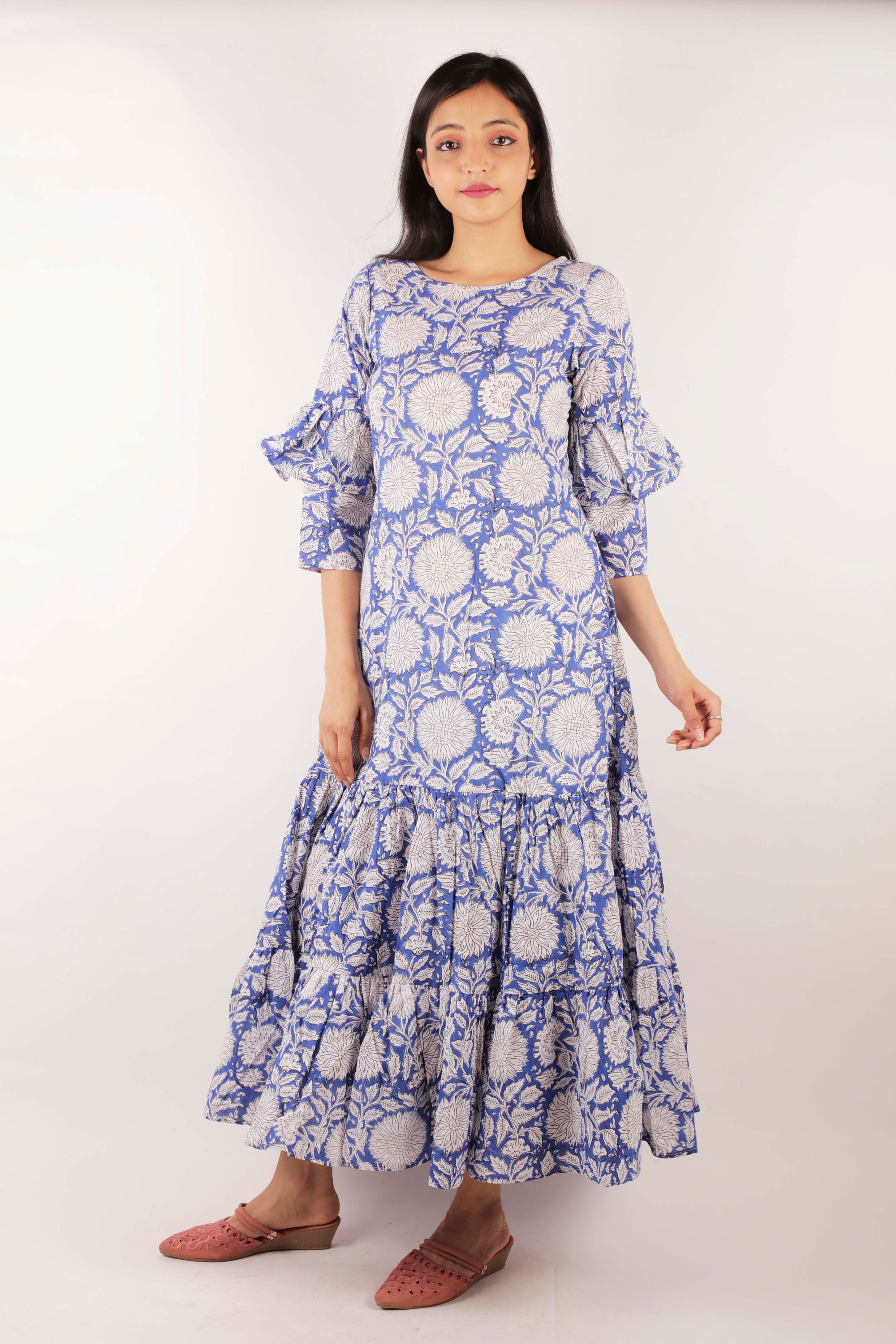 Block Print Dress Hand Block Printed Dress Indian Cotton - Etsy