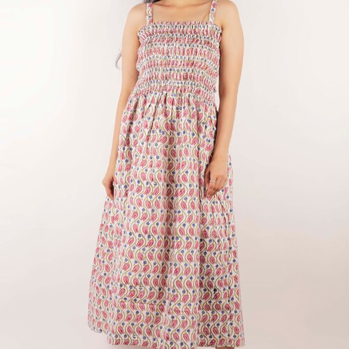 Block Print Dress Hand Block Printed Dress Indian Cotton - Etsy