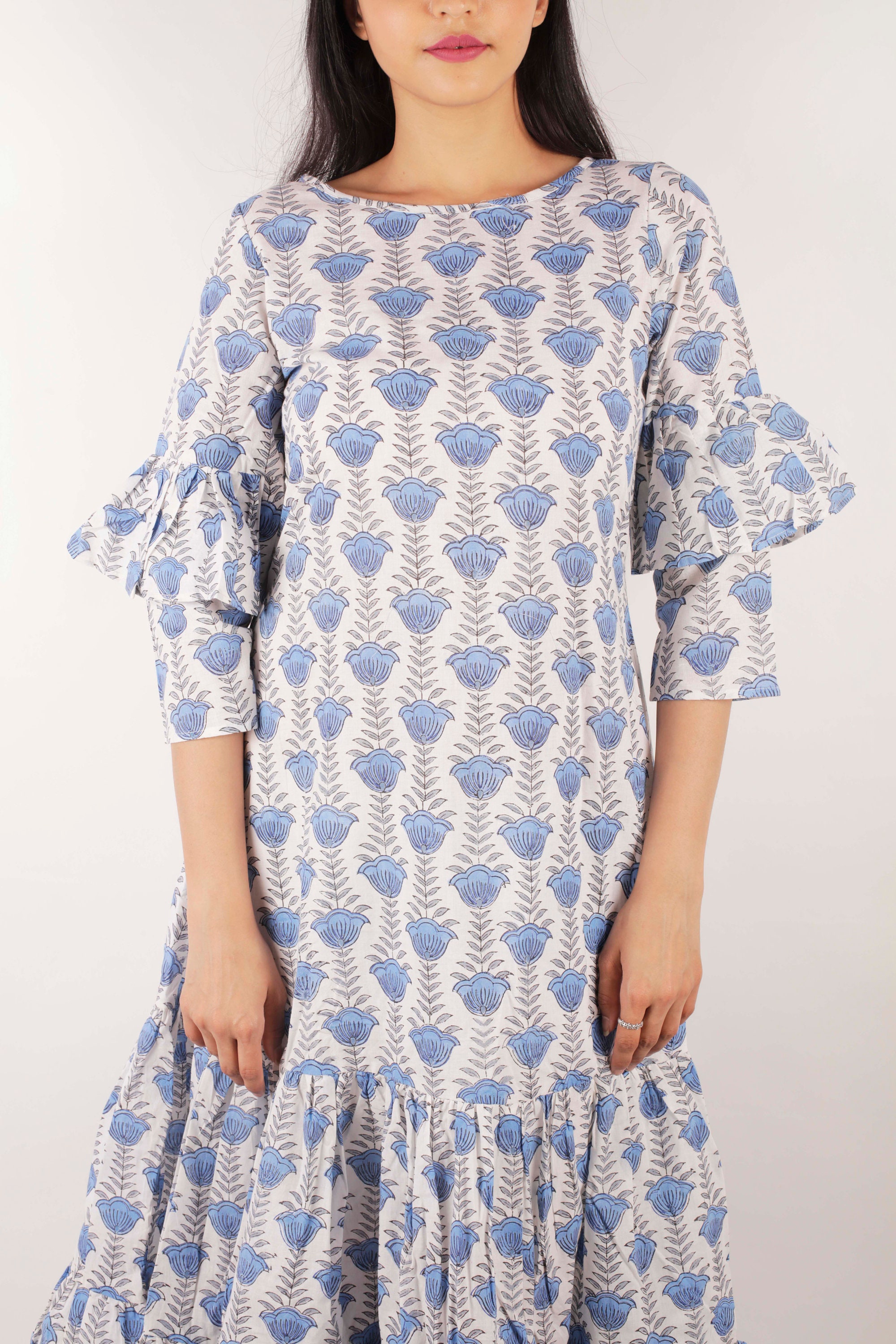 Block Print Dress Hand Block Printed Dress Indian Cotton - Etsy