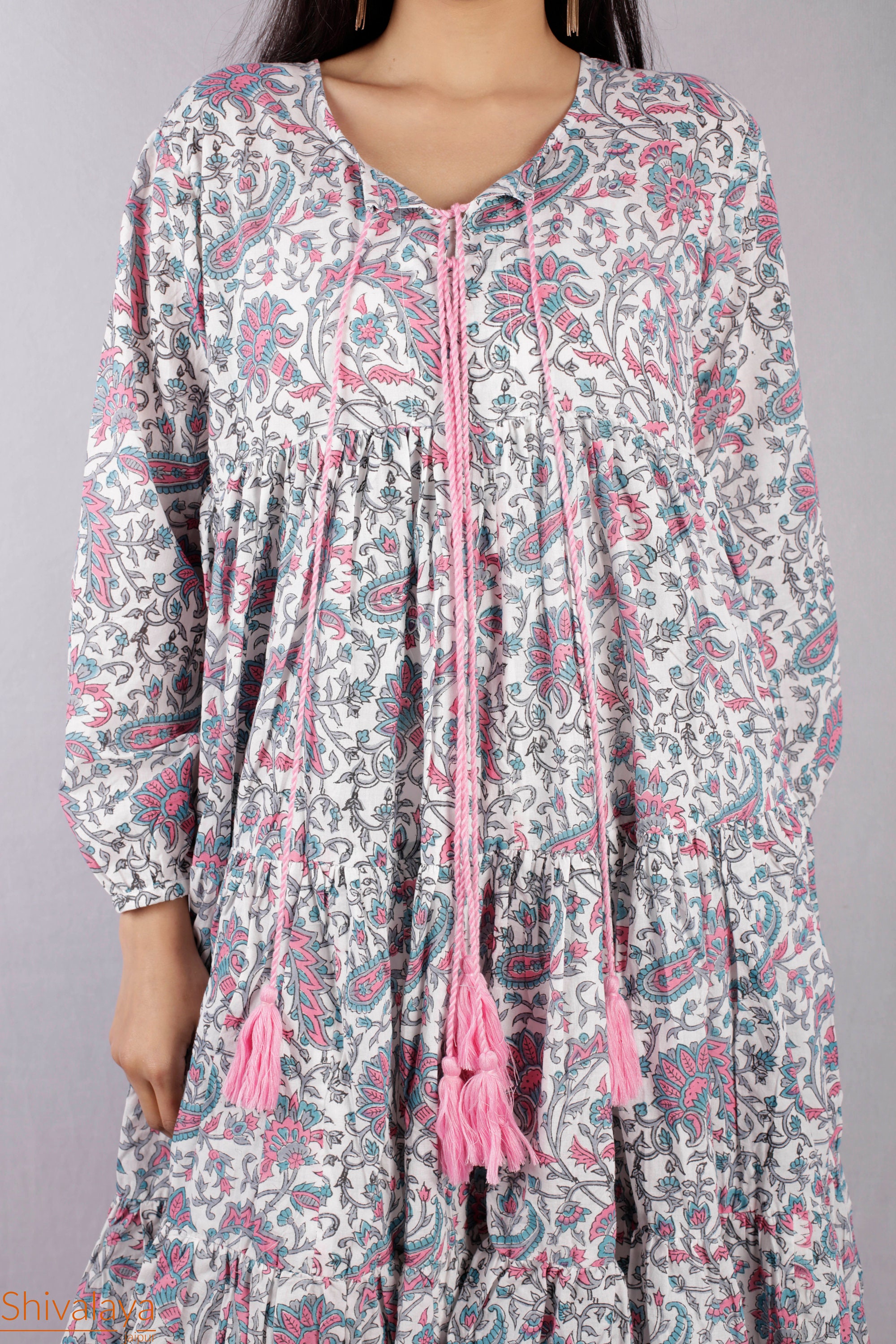 Hand Block Printed Dress Block Print Dress Indian Tunics | Etsy