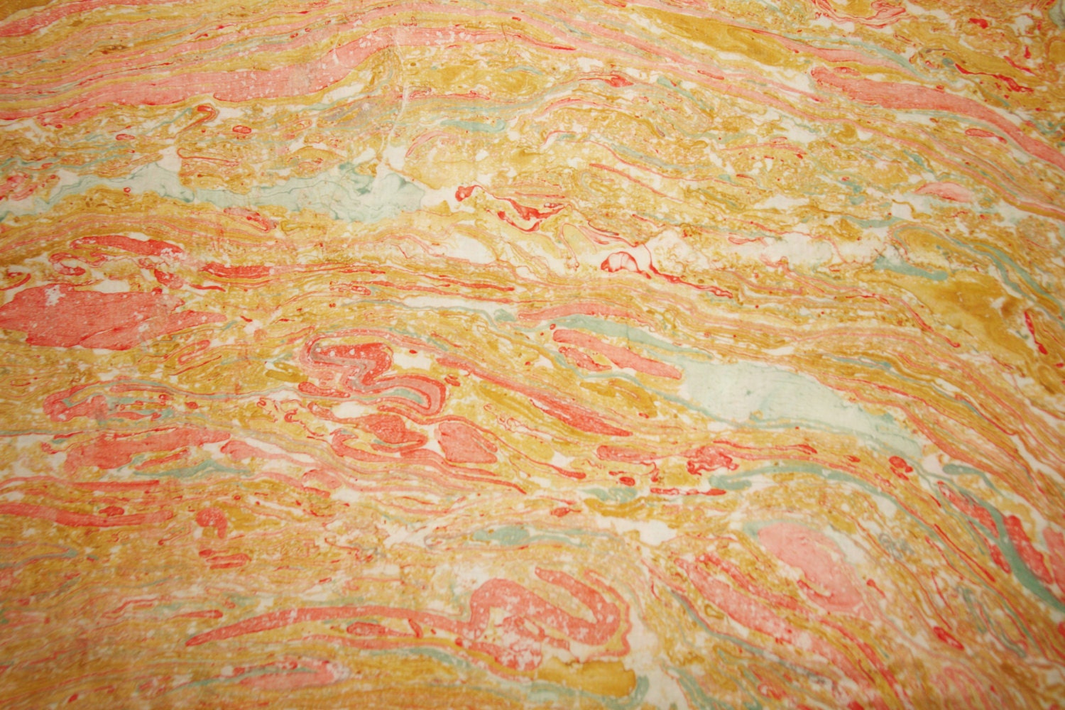 2.5 Yards Multi Colour Hand Marble Print Fabric Cotton | Etsy