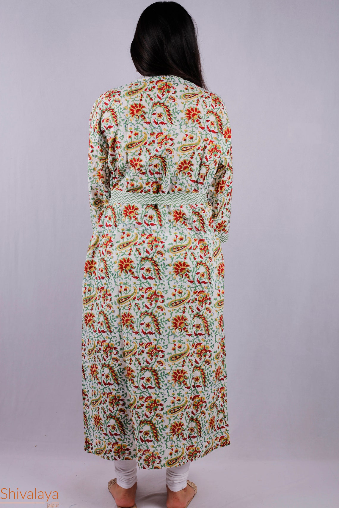 Block Print Kimono Hand Block Print Kimono Indian Cotton - Etsy