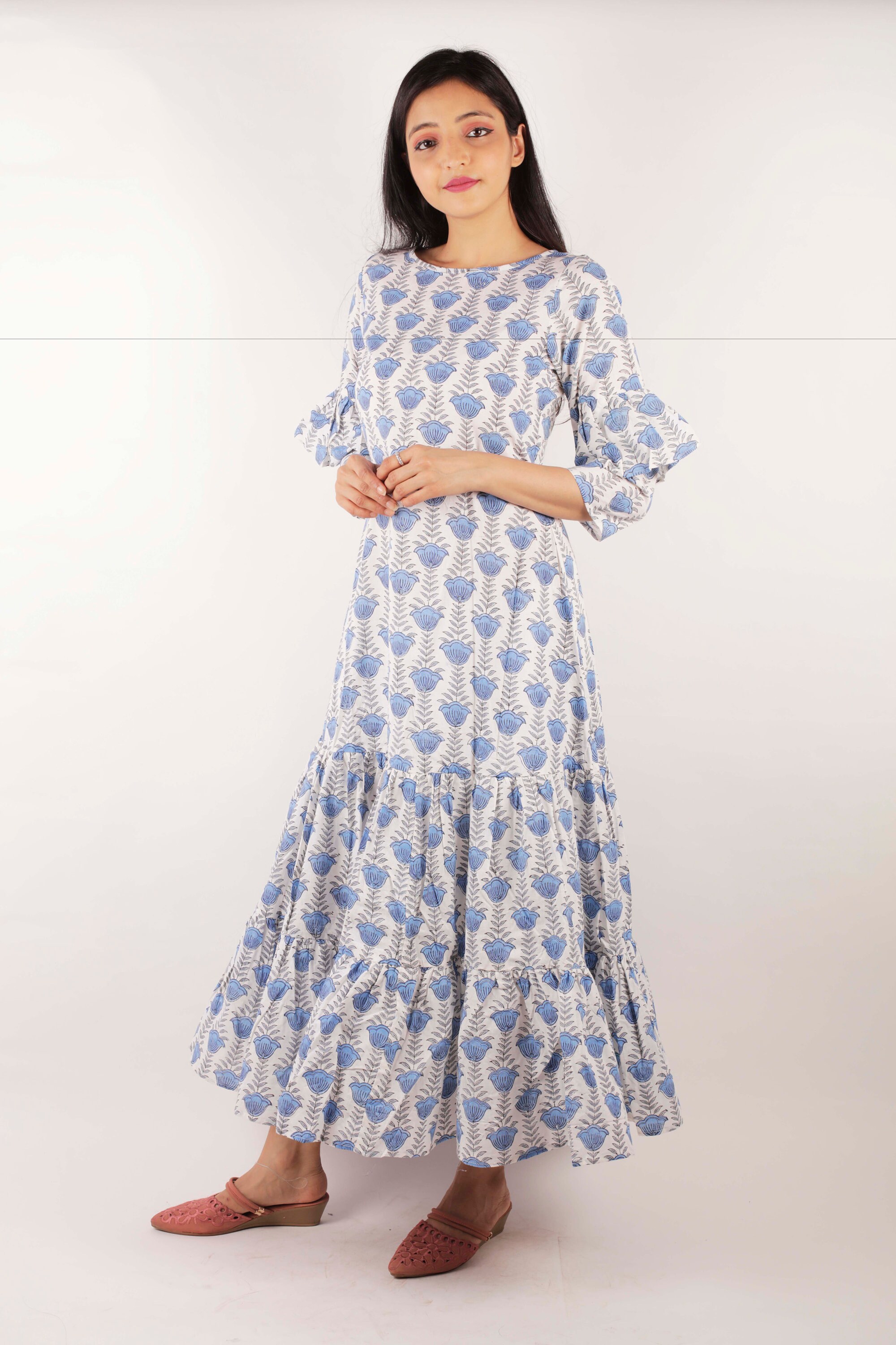 Block Print Dress Hand Block Printed Dress Indian Cotton - Etsy