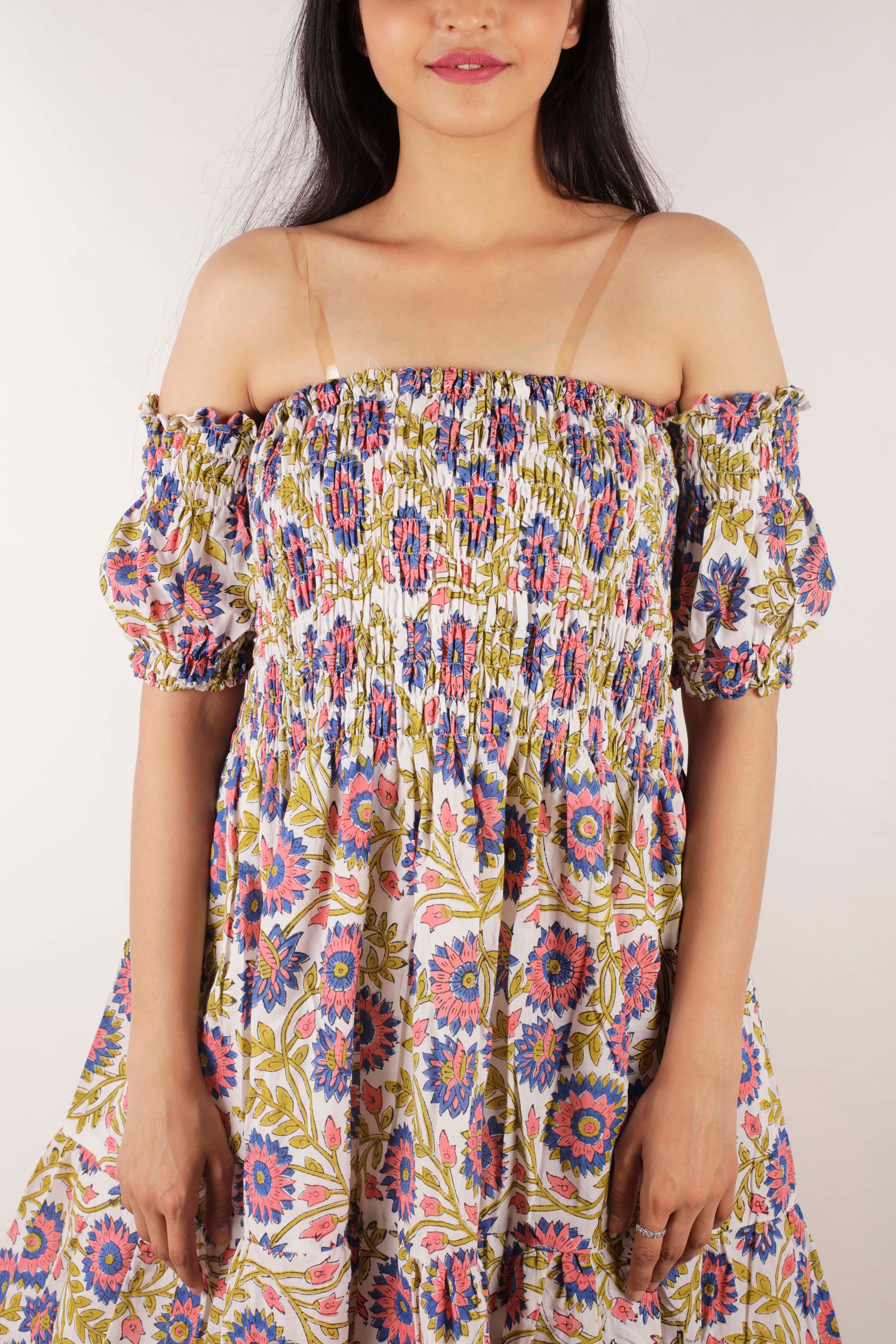 Block Print Dress Hand Block Printed Dress Indian Cotton | Etsy