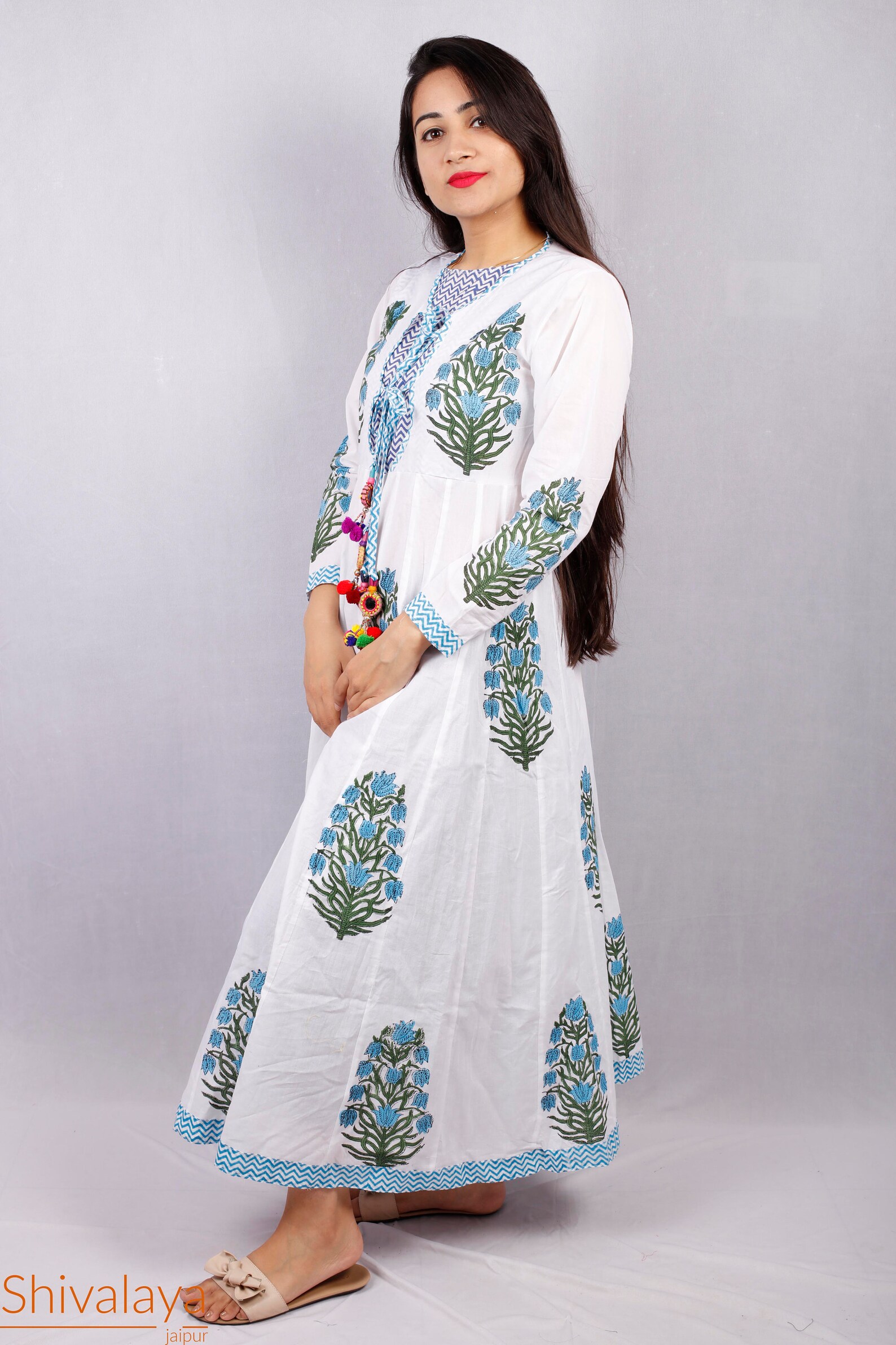 Hand Block Printed Dress Block Print Dress Indian Tunics | Etsy