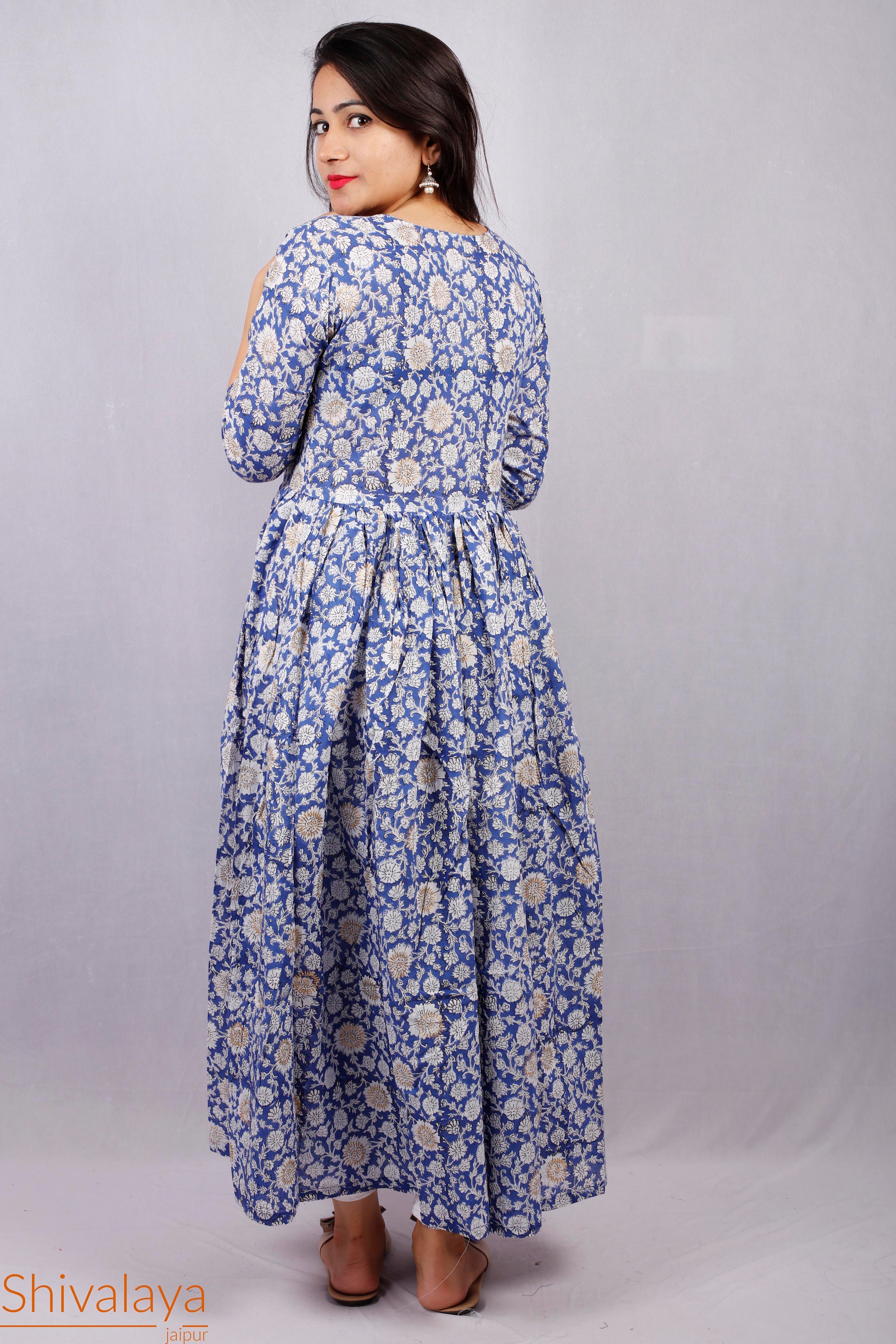Hand Block Printed Dress, Block Print Dress, Indian Tunics, Hand ...