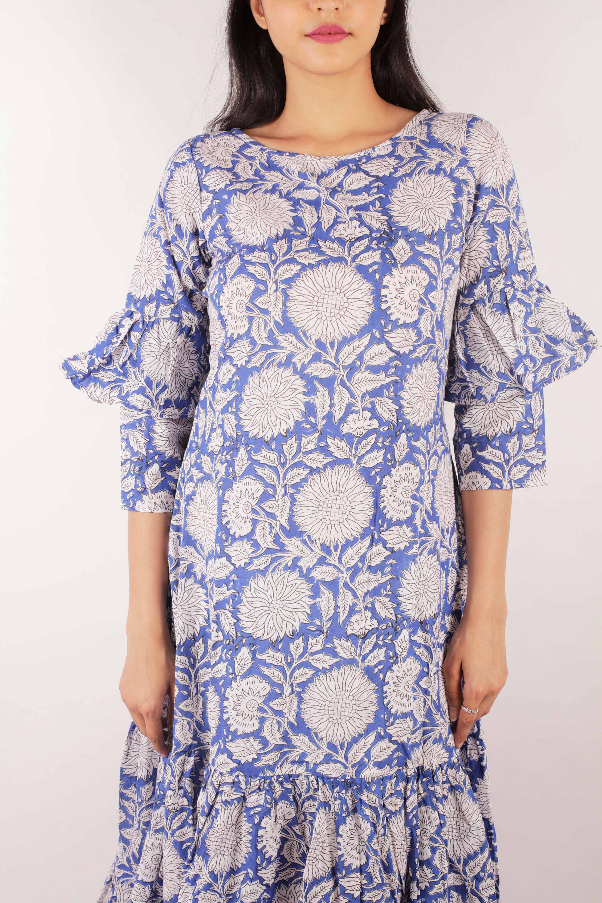 Block Print Dress Hand Block Printed Dress Indian Cotton - Etsy