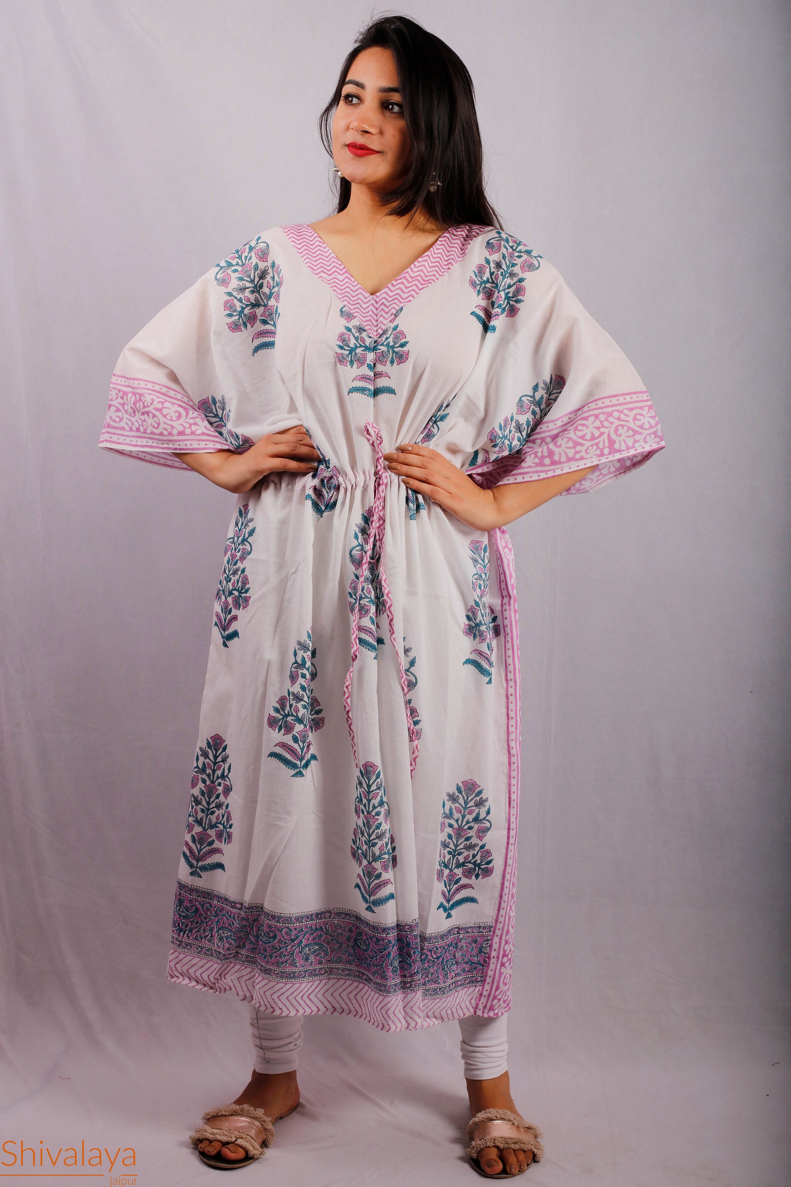 Block Print Kaftan, Cotton Kaftan, Organic Kaftans, Resort Wear, Maxi ...