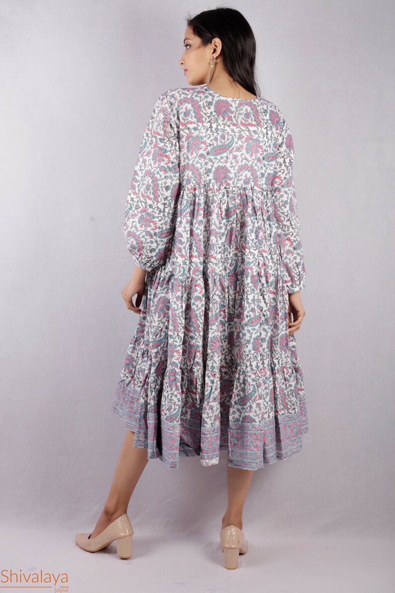 Hand Block Printed Dress Block Print Dress Indian Tunics - Etsy