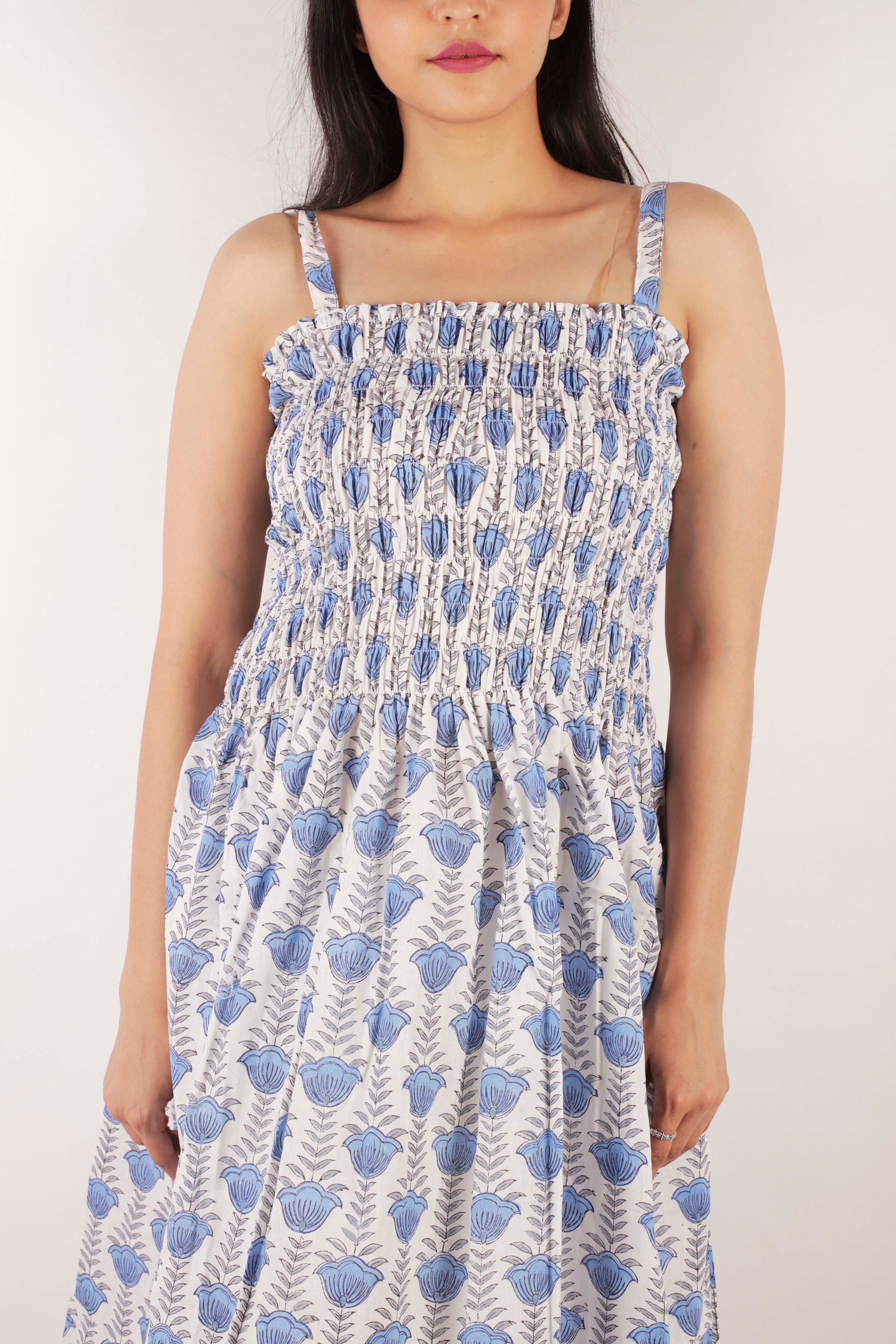 Block Print Dress Hand Block Printed Dress Indian Cotton - Etsy