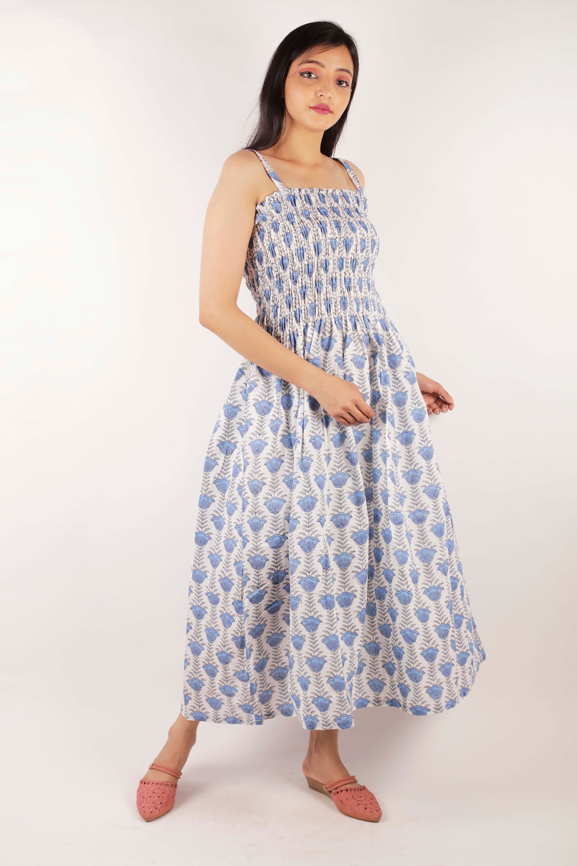 Block Print Dress Hand Block Printed Dress Indian Cotton | Etsy