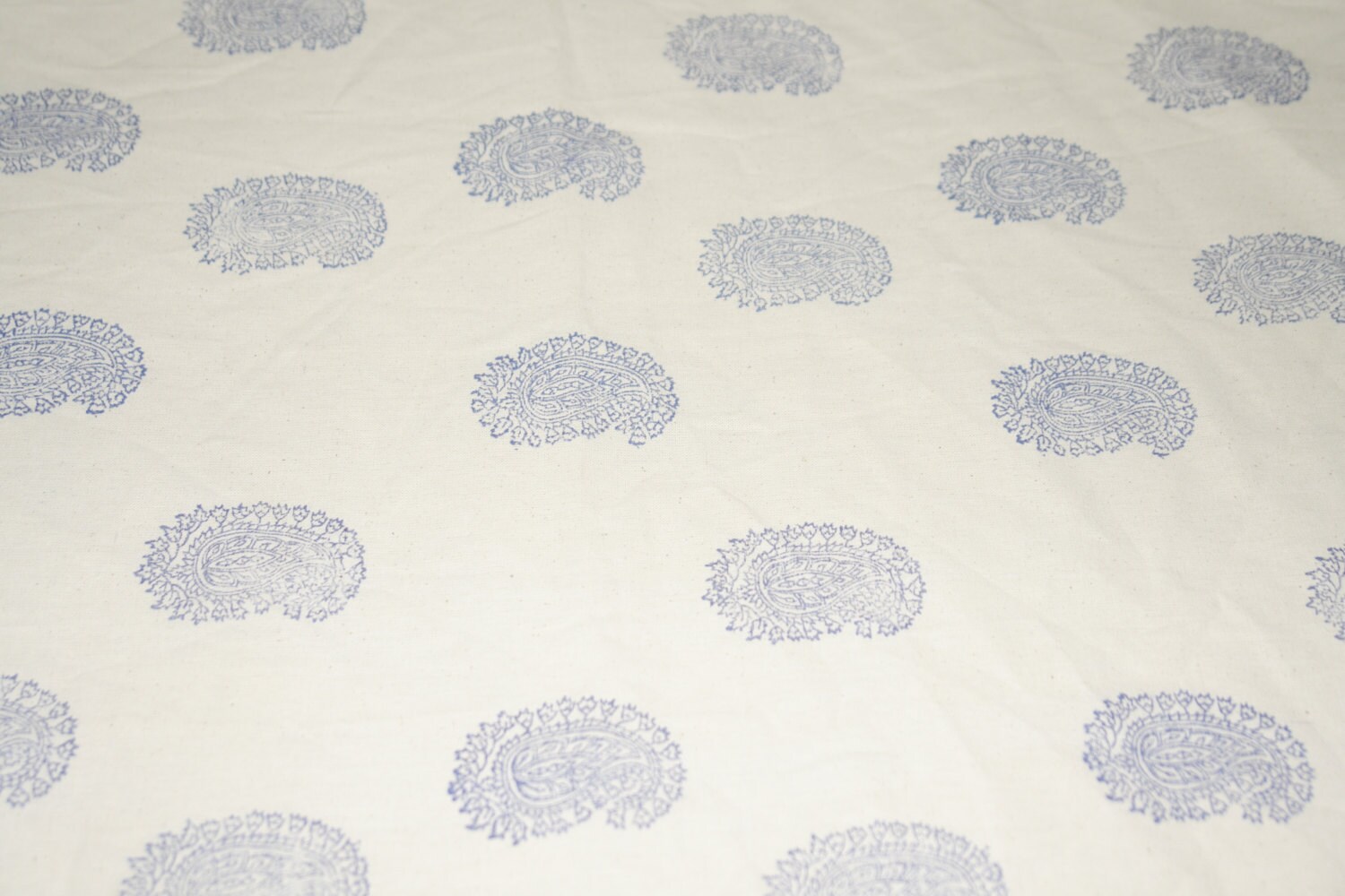 5 Yard Paisley Hand Block Print Fabric Indian Cotton Fabric | Etsy