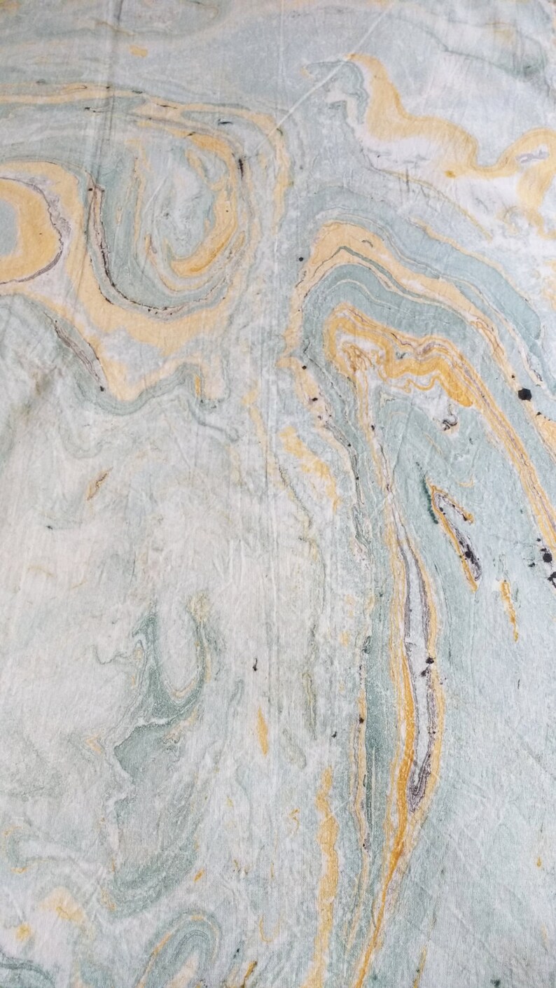 2.5 Yards Multi Colour Hand Marble Print Fabric Cotton - Etsy