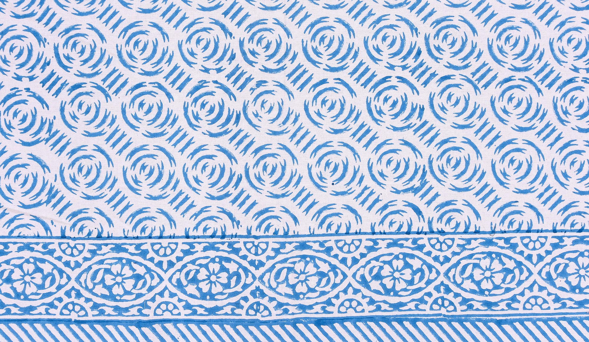Indian Cotton Block Print Bedsheet With 2 Pillow Covers, Block Print ...