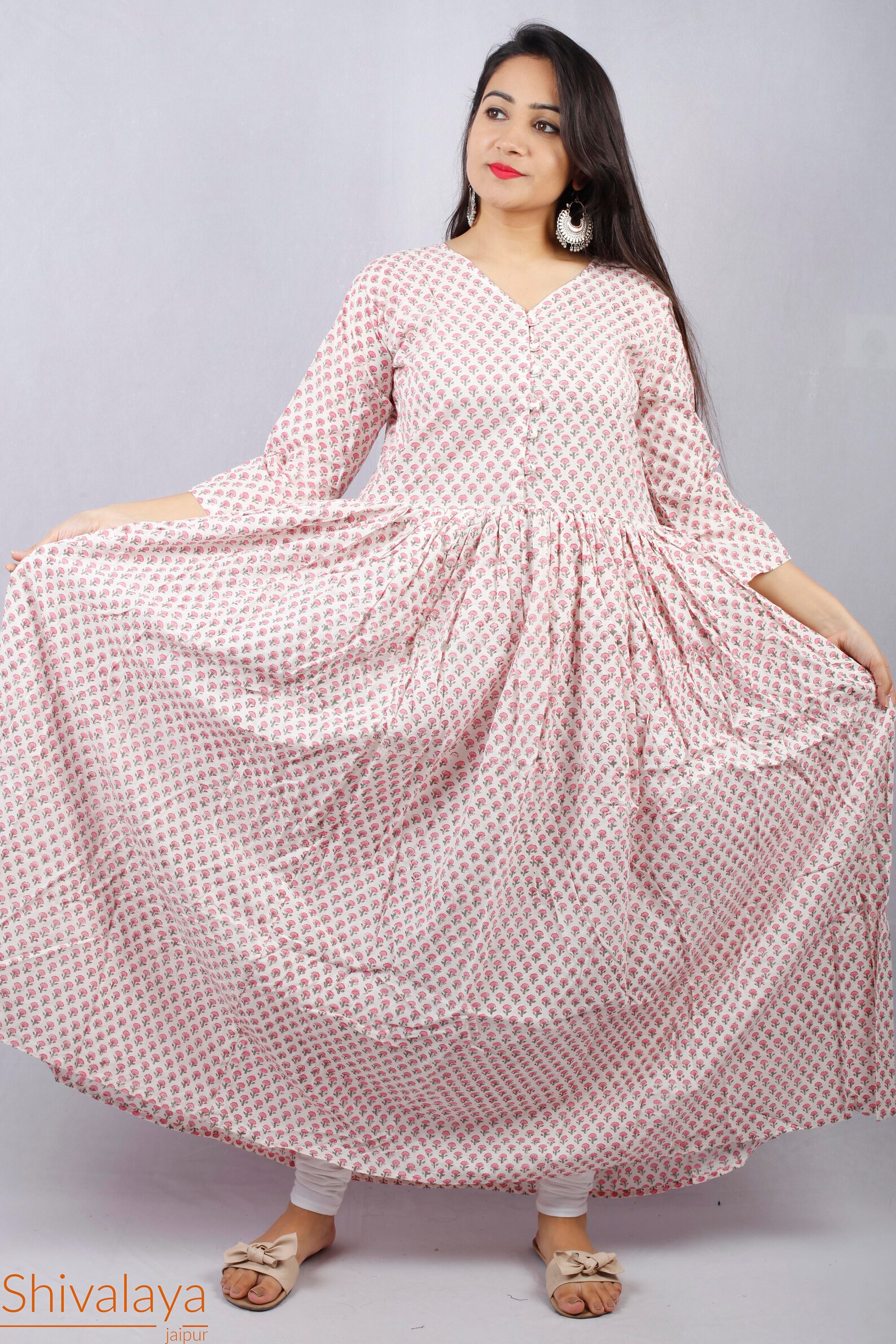 Hand Block Printed Dress Block Print Dress Indian Tunics | Etsy