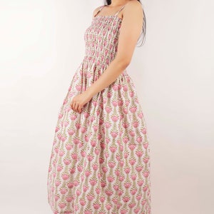 Block Print Dress, Hand Block Printed Dress, Indian Cotton Dress ...