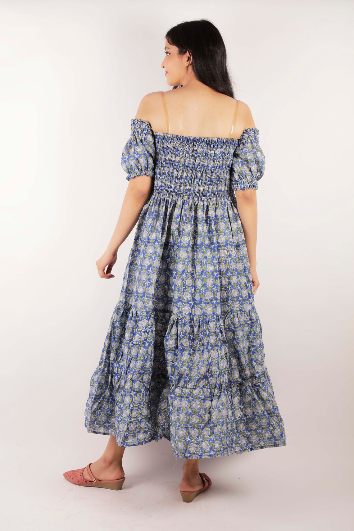 Block Print Dress Hand Block Printed Dress Indian Cotton | Etsy