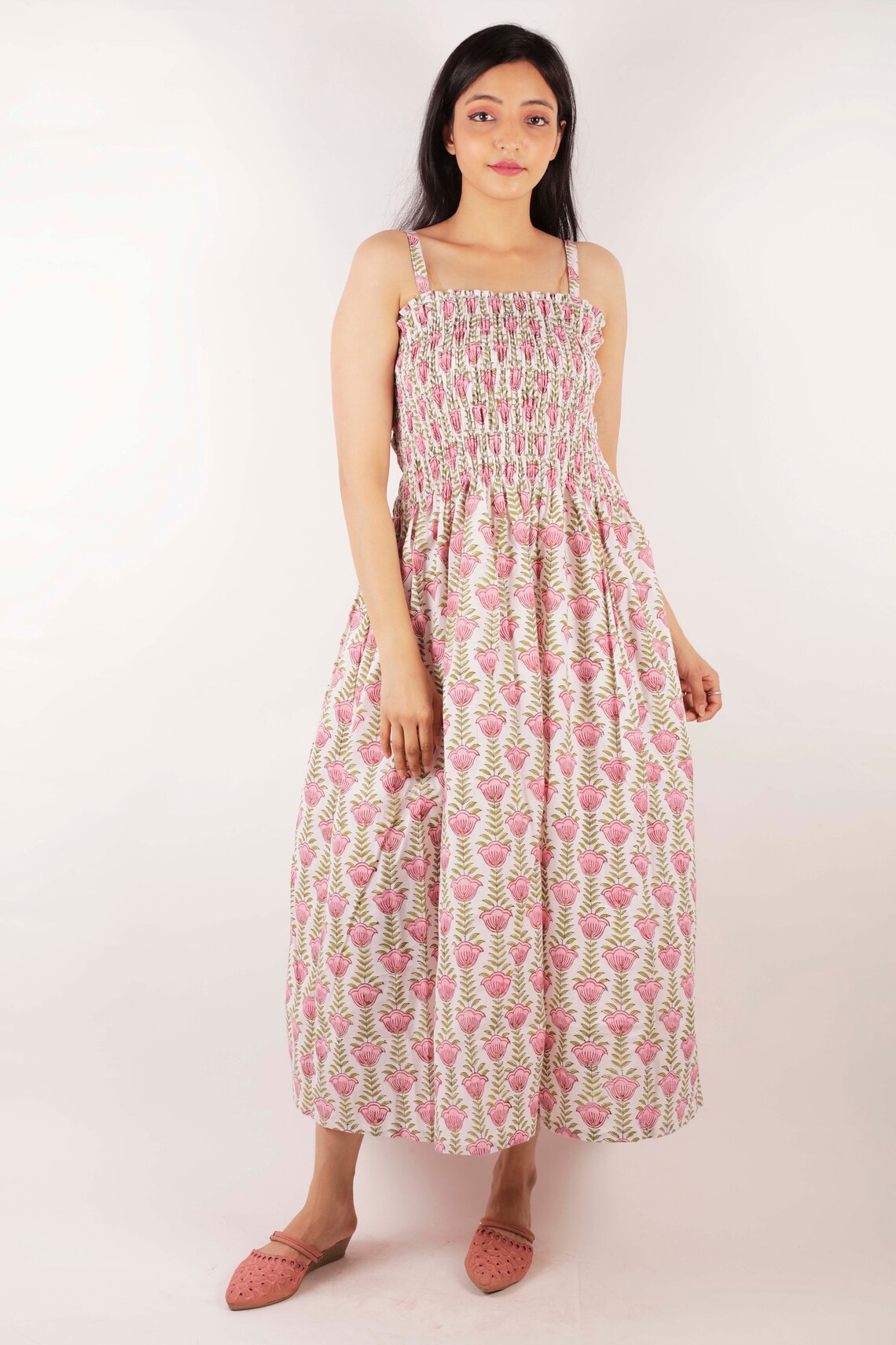 Block Print Dress Hand Block Printed Dress Indian Cotton | Etsy