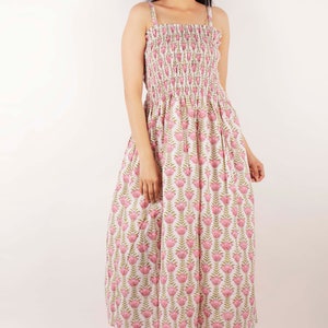 Block Print Dress, Hand Block Printed Dress, Indian Cotton Dress ...