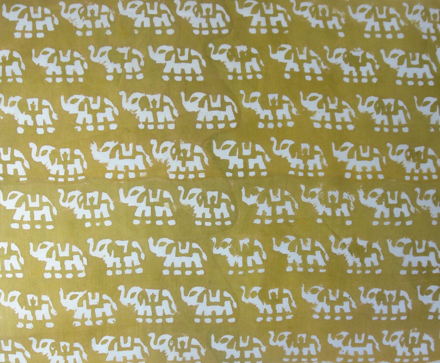 5 Yards Elephant Hand Block Print Fabric Indian Cotton - Etsy