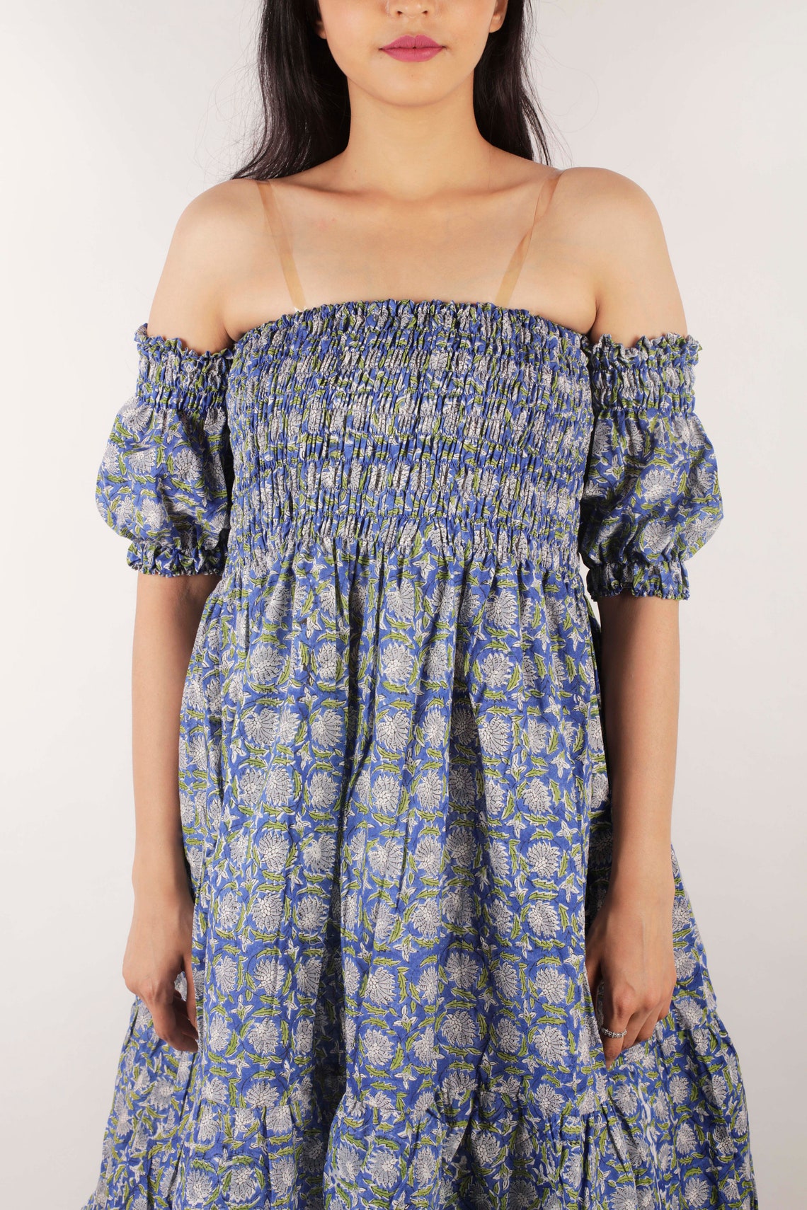 Block Print Dress Hand Block Printed Dress Indian Cotton | Etsy