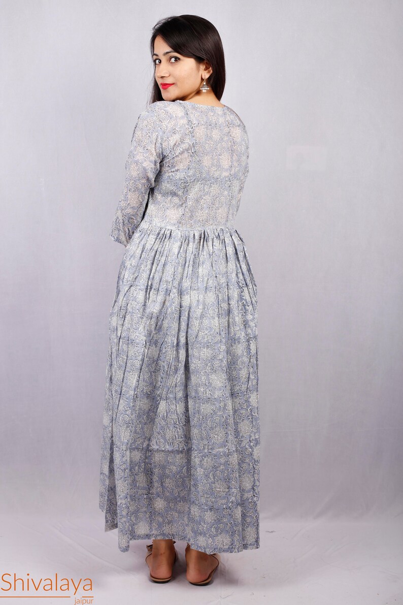 Hand Block Printed Dress Block Print Dress Indian Tunics - Etsy India