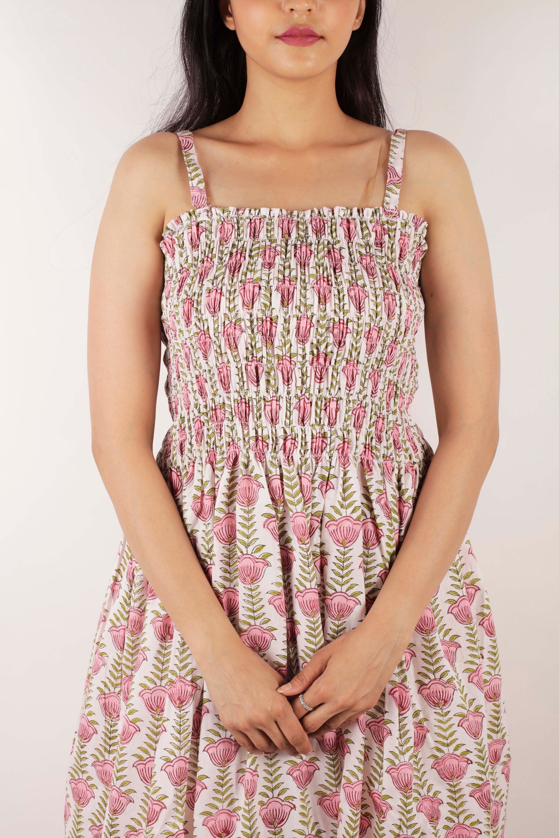 Block Print Dress, Hand Block Printed Dress, Indian Cotton Dress ...