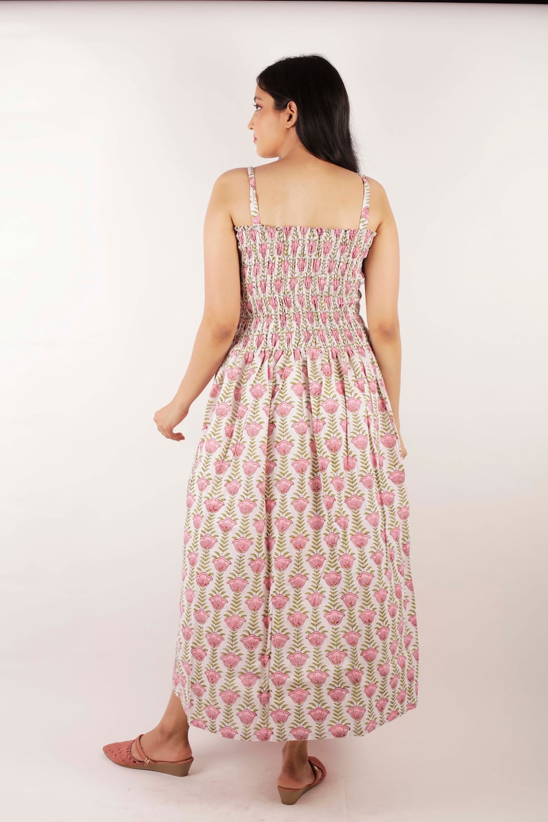 Block Print Dress, Hand Block Printed Dress, Indian Cotton Dress ...