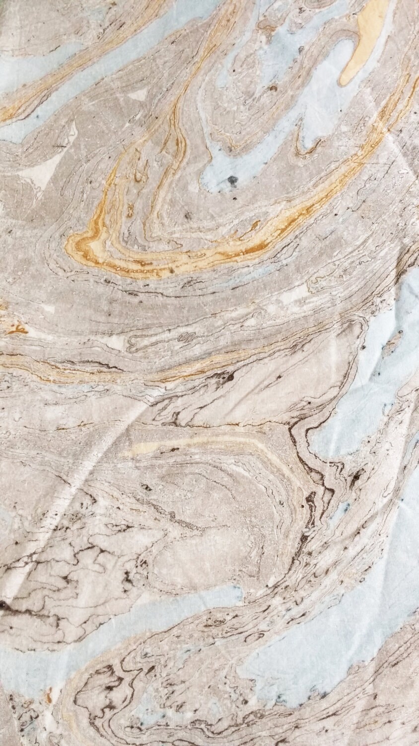 2.5 Yards Multi Colour Hand Marble Print Fabric Cotton | Etsy